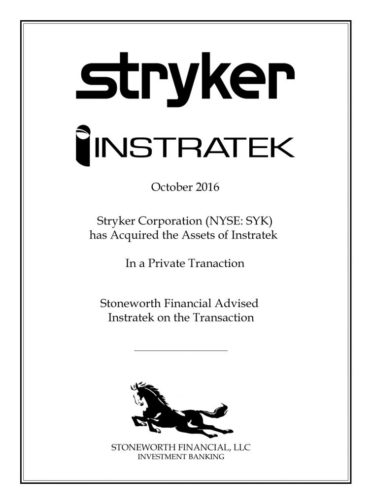 Stryker-Instratek | Stoneworth Financial